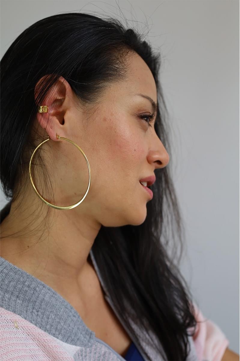 Aretes Candongas Elegantes Dorados - Ropa Mujer Bonita