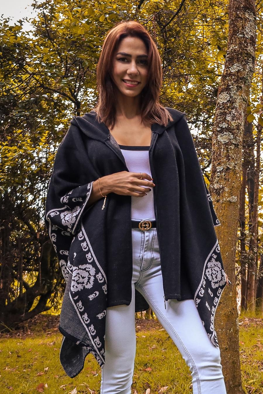 Ruana Lana Mujer - Ropa Mujer Bonita.com - Colombia