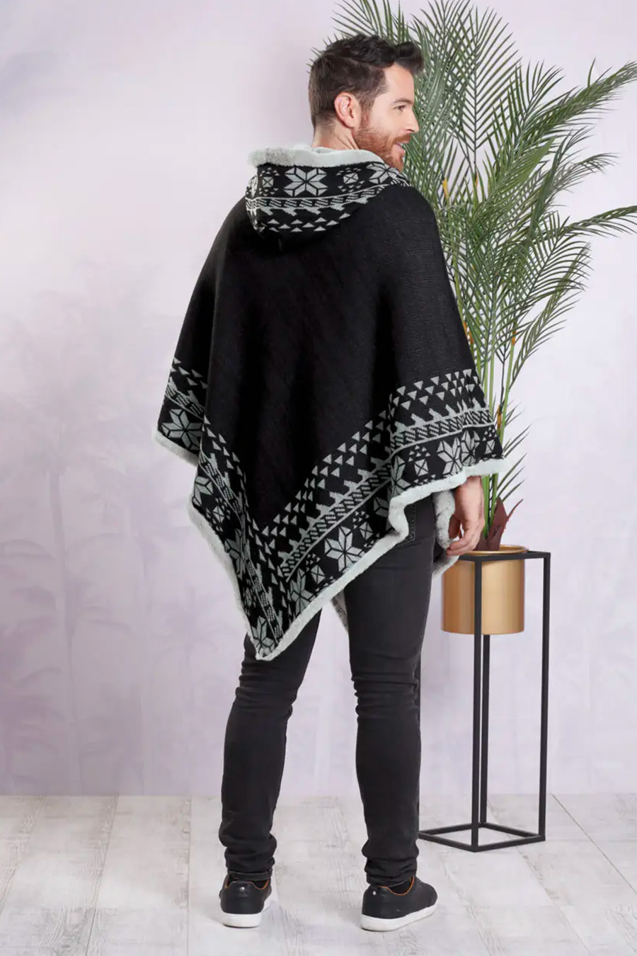 Ruana Poncho Doble Faz Hombre - Ropa Mujer Bonita.com - Colombia