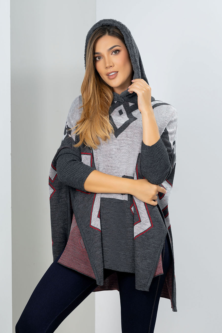 Ruana Colombiana Dama Mangas - Ropa Mujer Bonita.com