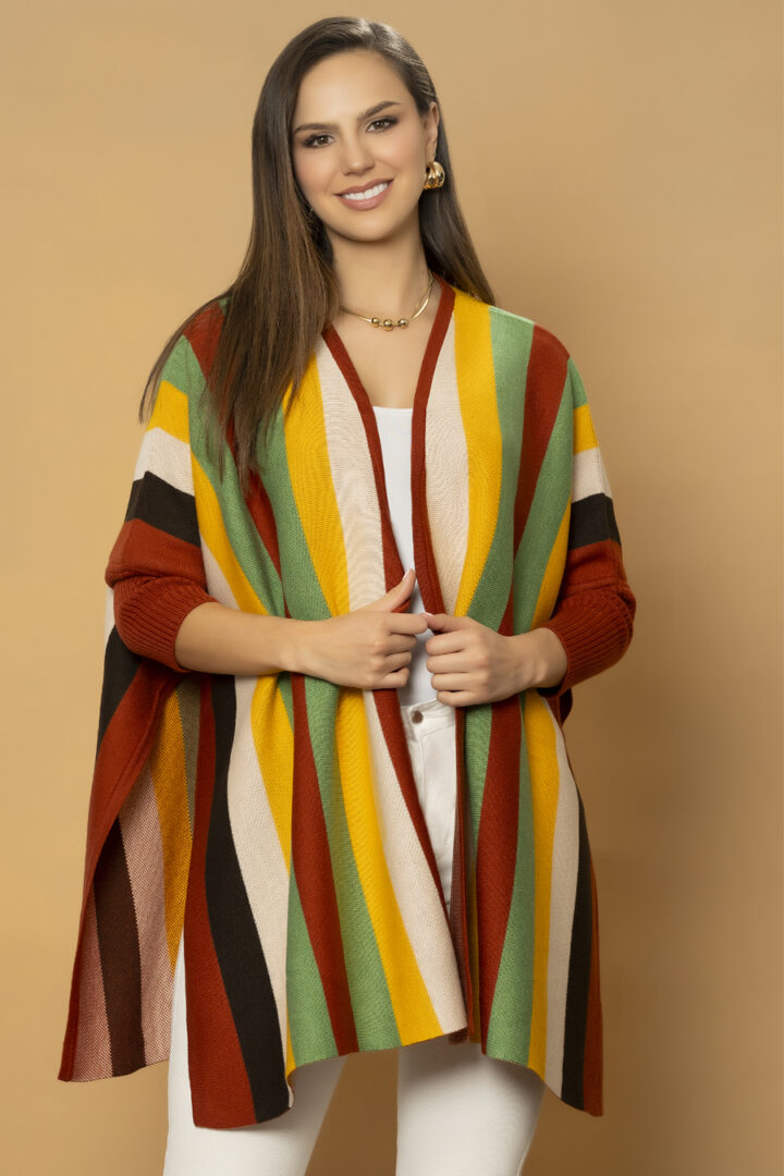 Ruana Típica Colombiana Para Mujer - Ropa Mujer Bonita.com