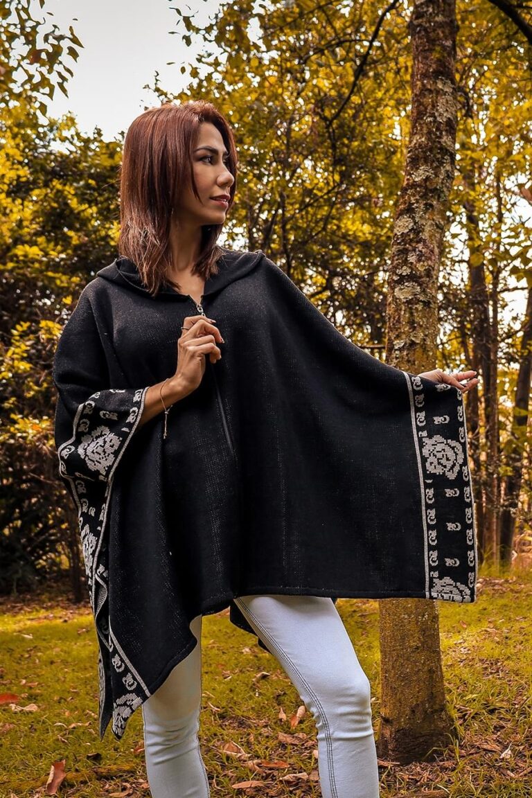 Ruana Colombiana Clasica Mujer - Ropa Mujer Bonita - Colombia