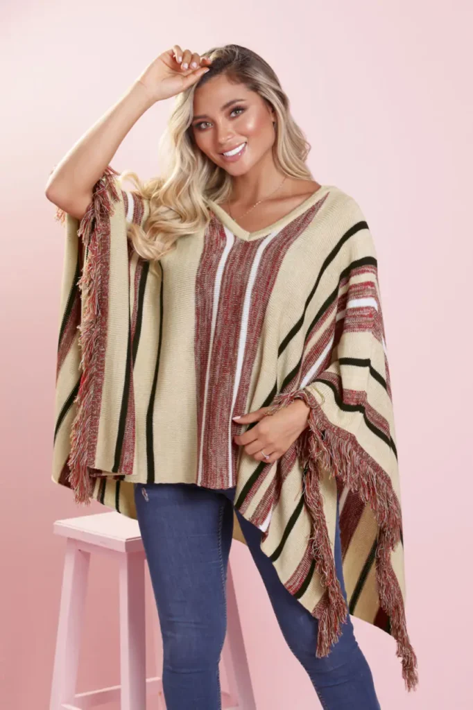 Ruana Femenina Artesanal Colombiana - Ropa Mujer Bonita.com