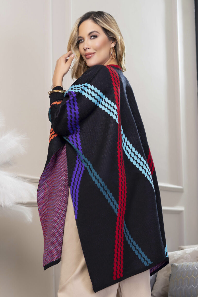 Ruana Moderna Amplia Mujer - Ropa Mujer Bonita.com - Colombia