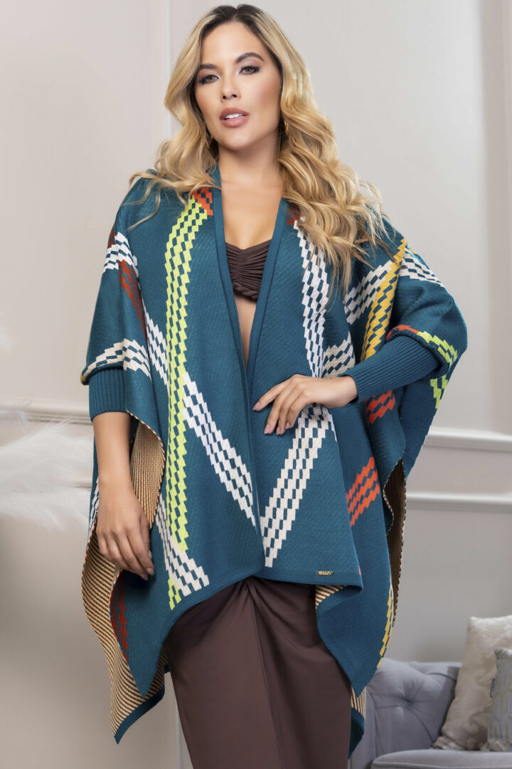 Ruana Colombiana Mujer Bonita - Ropa Mujer Bonita - Colombia